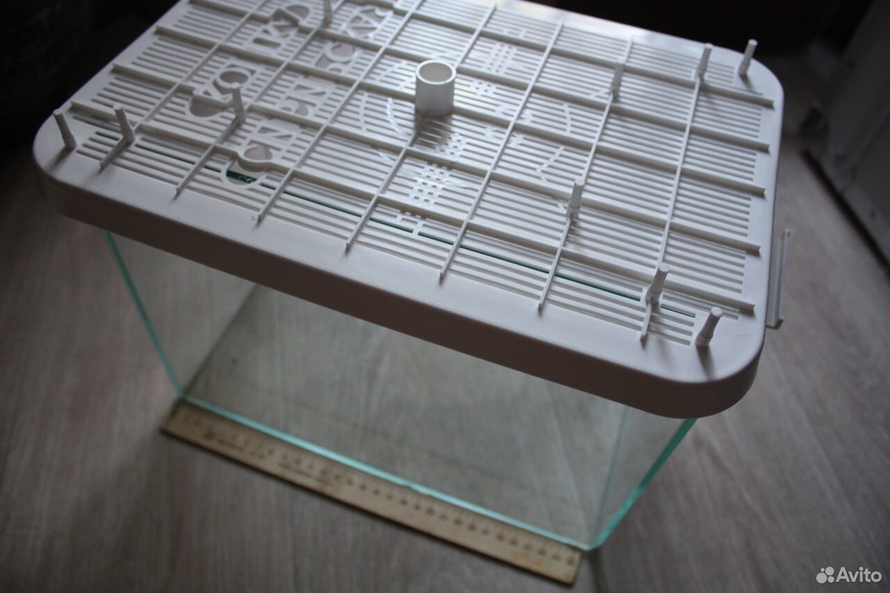 Аквариум 10 литров прямоугольник Д.Ш.В. 32х16х26