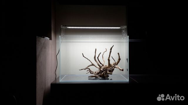Аквариум 50х30х33, оптивайт 6 мм, свет ADA япония